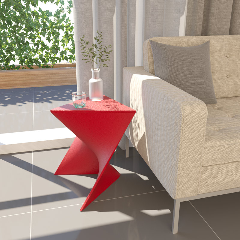 Orren Ellis Barthold Pedestal End Table Reviews Wayfair
